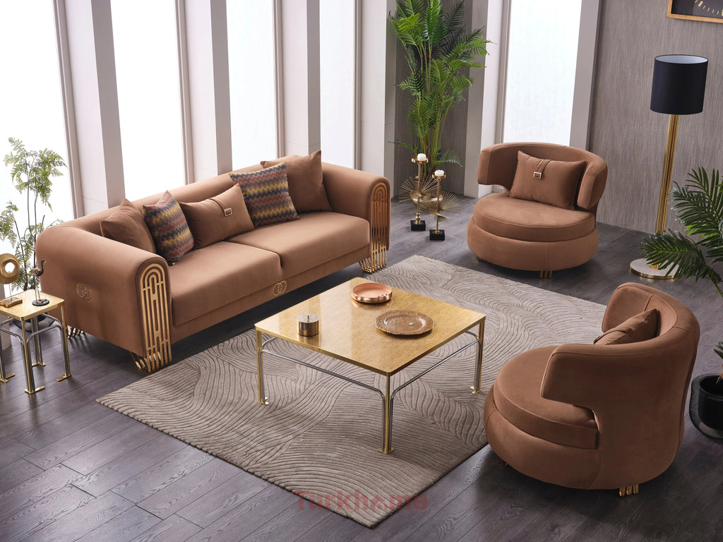 Monaco 3+2+1 Sofa Set – TurkHome - Turkish Furniture, Home Décor ...